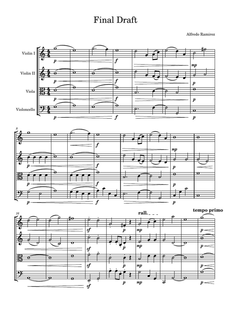 Final Draft | PDF | Instrumentos de cuerda