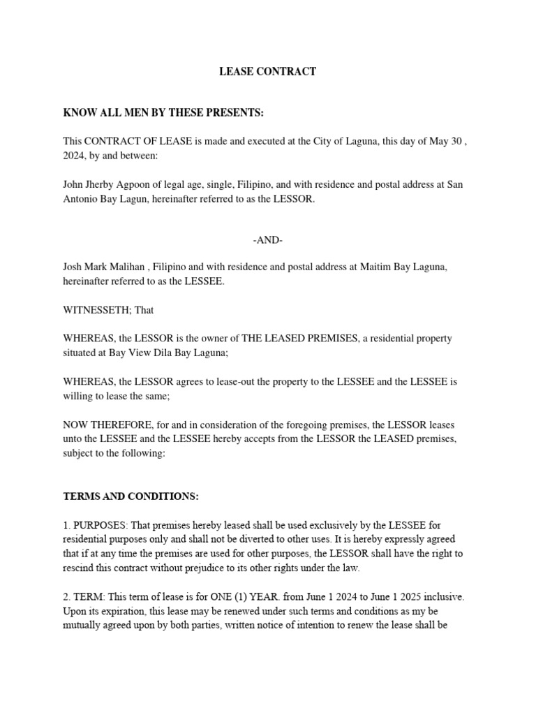 Lease Contract Approve Ba?!! | PDF | Lease | Consent