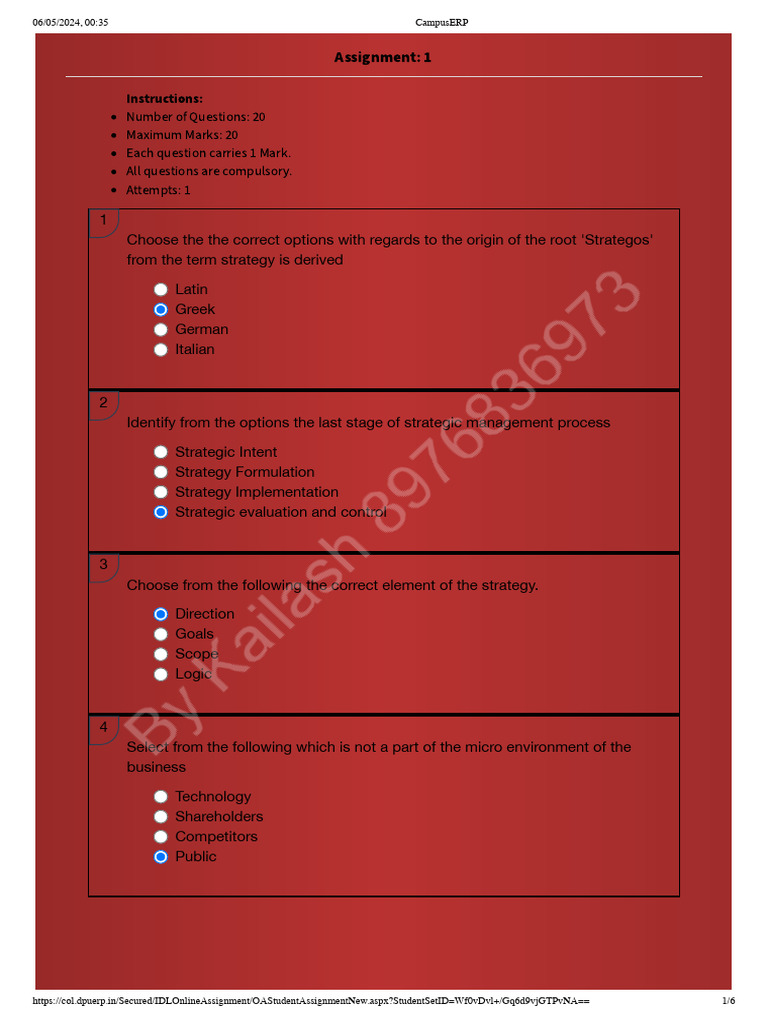 Strategic Management and Business Policy_watermark | PDF | Strategic ...
