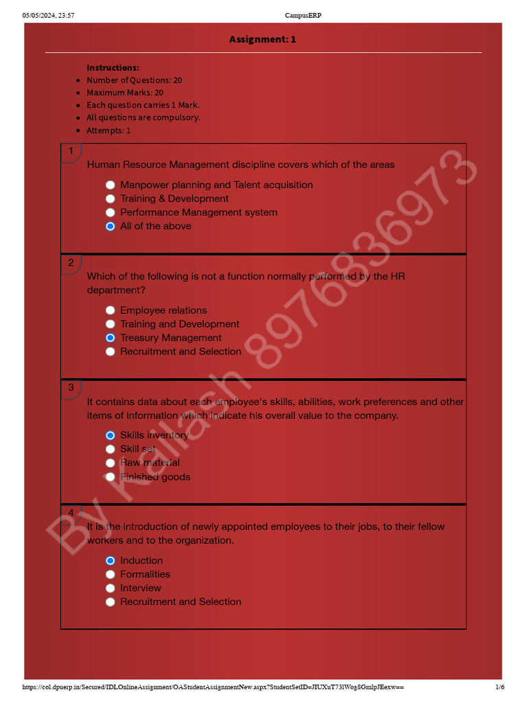 Human Resource Management - Watermark | PDF | Human Resource Management | Human Resources
