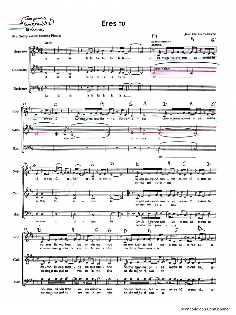 Coral Eres Tu | PDF