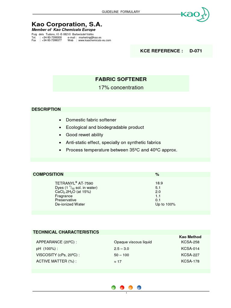 Fabric Sof | Download Free PDF | Water | Textiles
