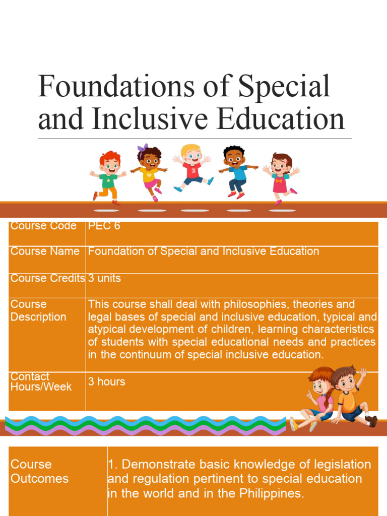 Special and Inclusive Education Course | PDF | Educational Assessment ...