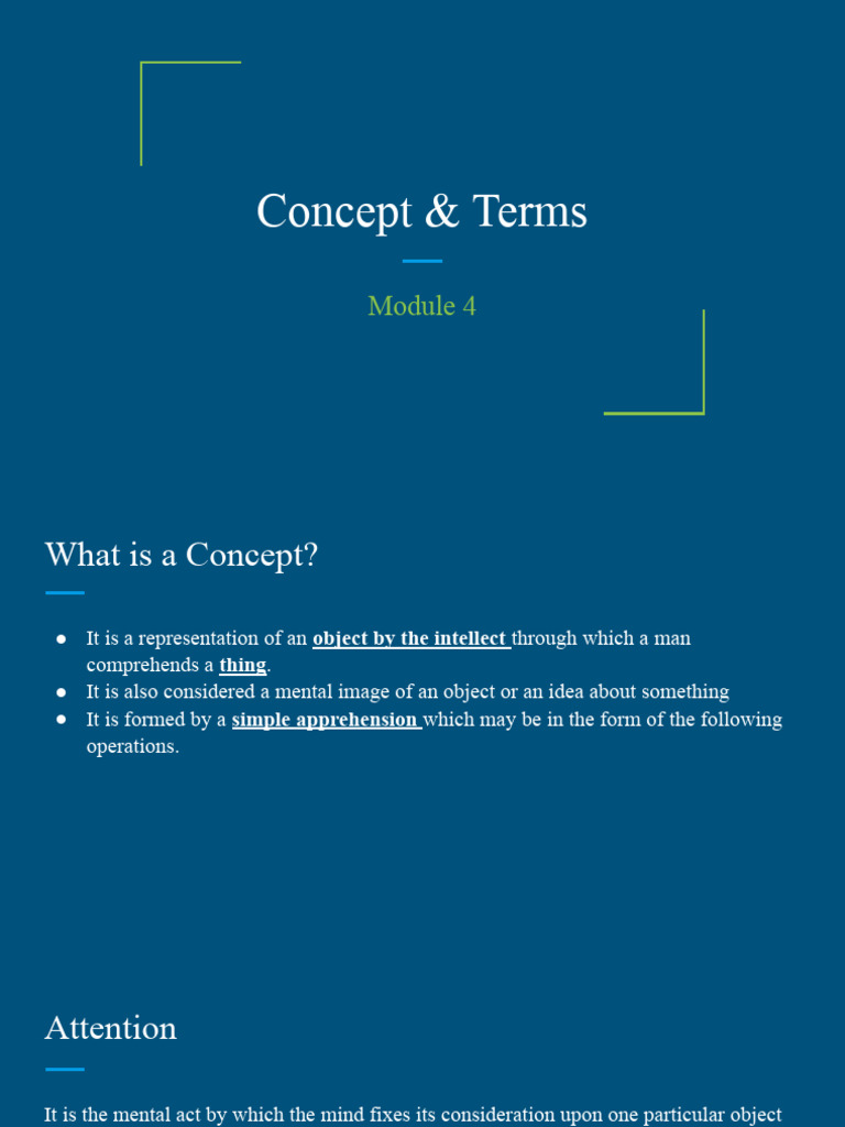 Module 4 Concept and Terms | PDF | Concept | Idea