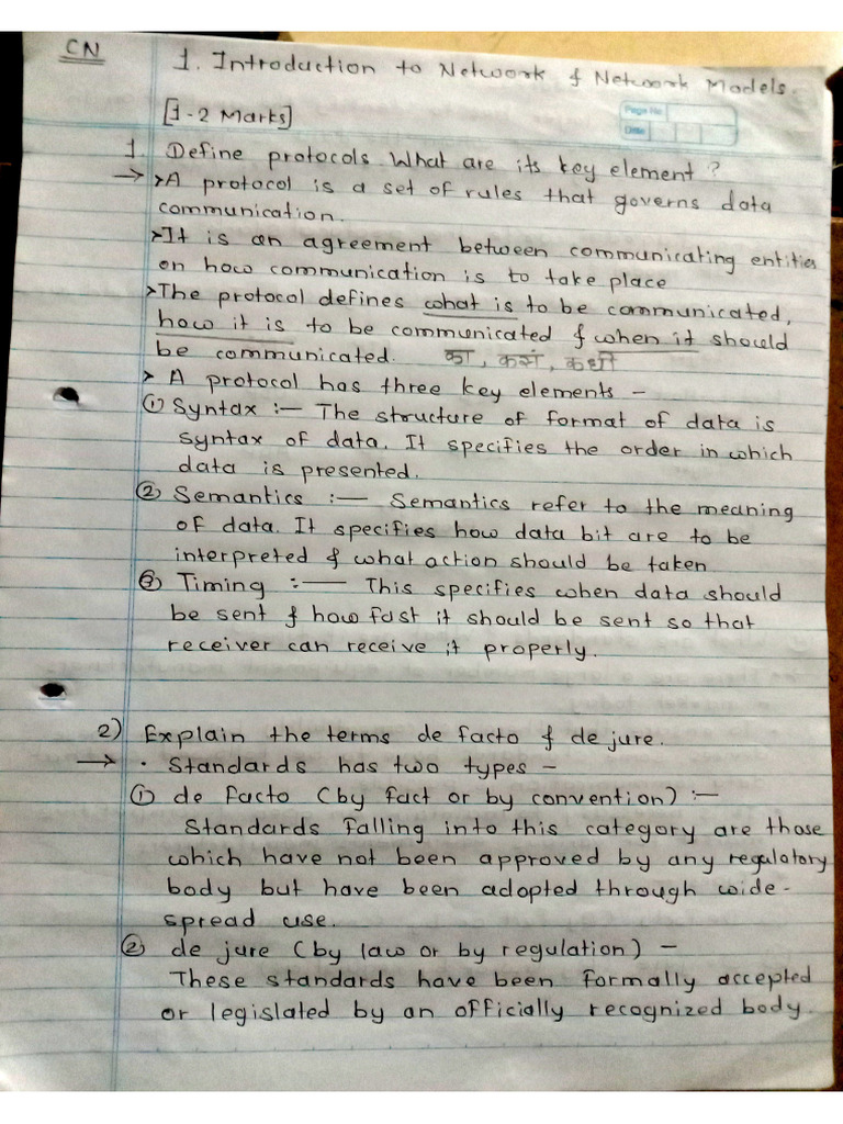 Sem 4 Computer Networks Chapter 1 Pdf