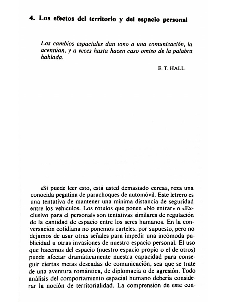 Territorio Espacio Personal | PDF