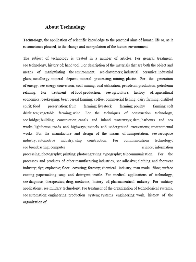 Overview of Technology Applications | PDF
