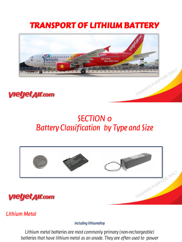 2 Transport of Lithium Battery | PDF | Lithium Ion Battery | Galvanic Cells