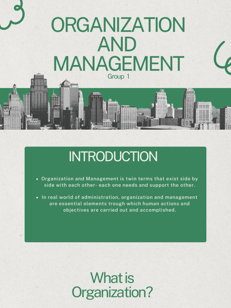 Organization and Management | PDF | Organizational Structure | Goal