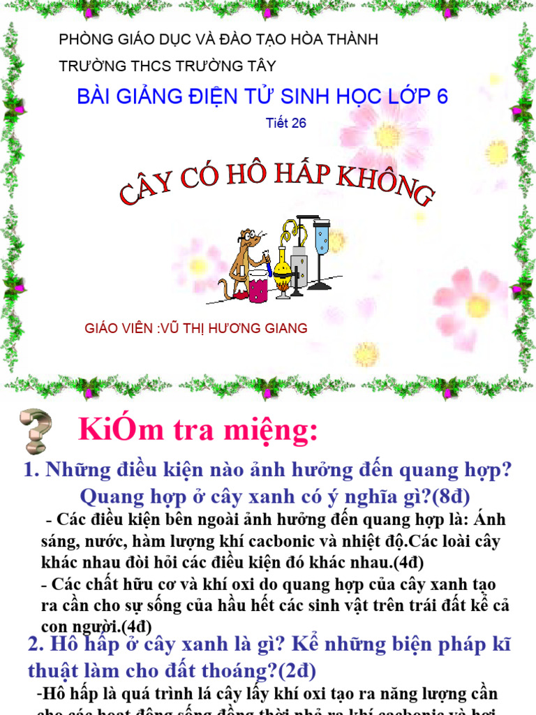 Tiet 26 Cay Co Ho Hap Khong | PDF