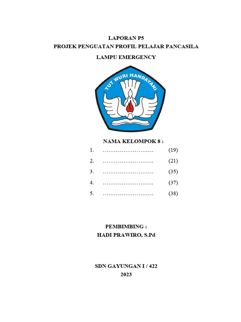 Contoh Laporan P5 | PDF