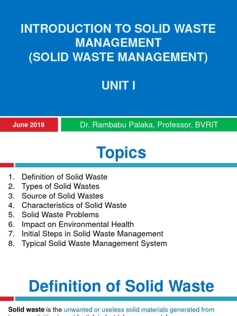 Solid Waste Management2 | PDF | Municipal Solid Waste | Waste