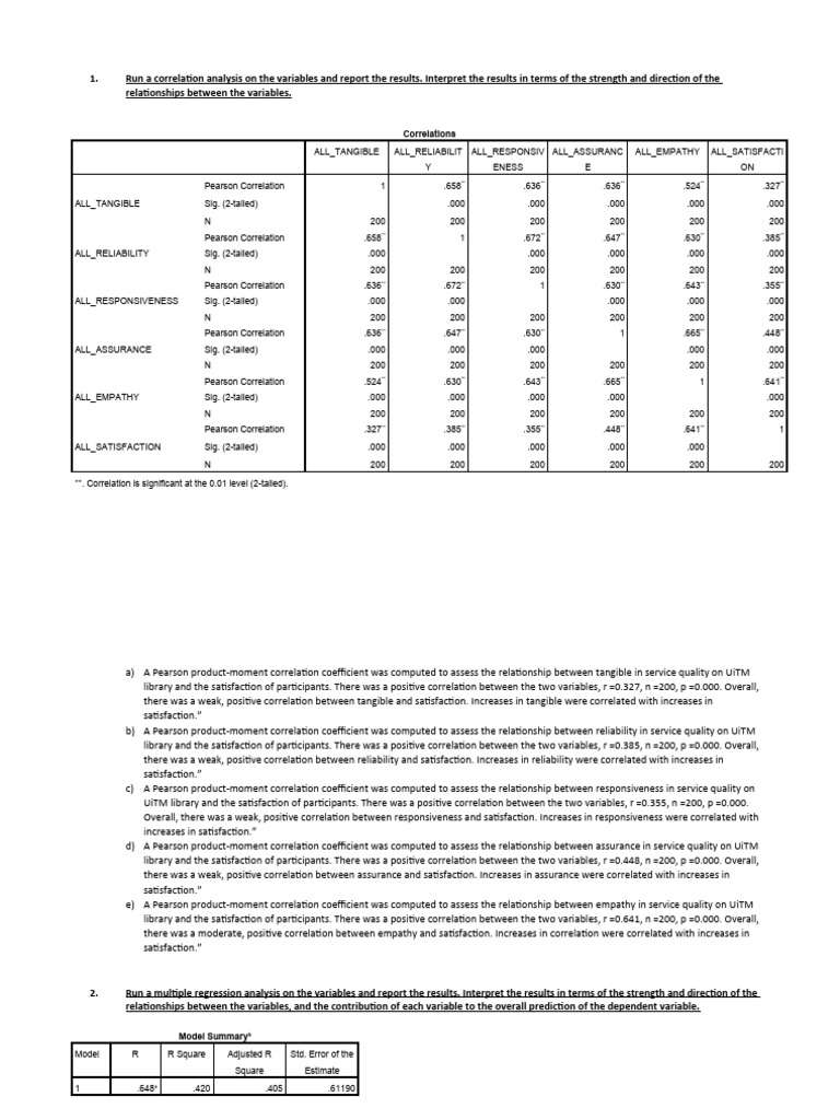 Assignment Pdf Errors And Residuals Multivariate Statistics