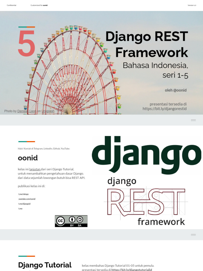 Django Rest Framework Tutorial (Seri 01-05) | PDF | Bisnis | Komputer