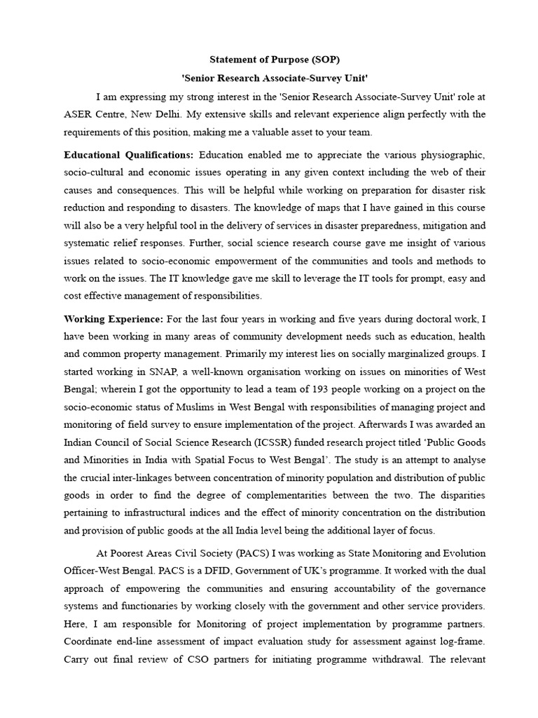 SoP ASER | Download Free PDF | Emergency Management | Teachers