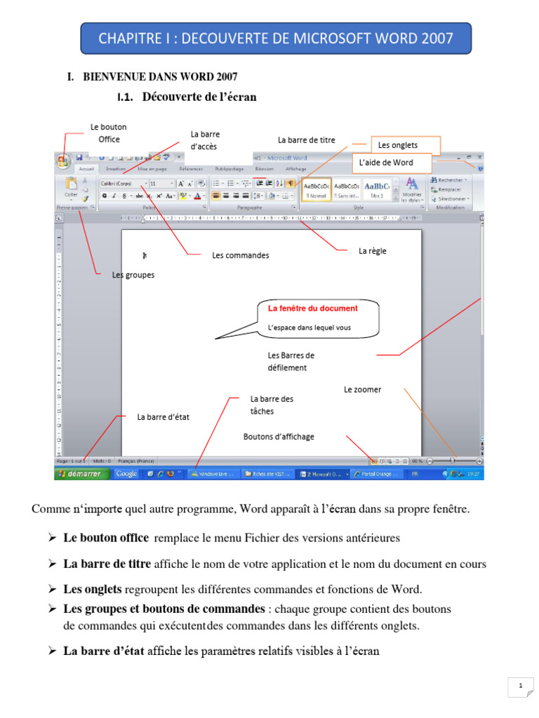 Cours Sur Word | PDF | Microsoft Word | Mise en page
