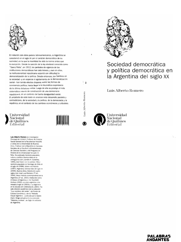 Romero Soc Demo y Politica Democ en La Arg Siglo XX. Cap 2 | PDF