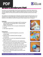 Printable Brain Hemisphere Hat Template | PDF | Cerebral Hemisphere ...