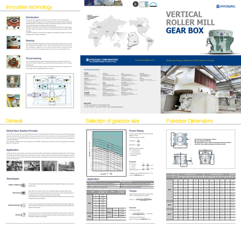 Vertical Roller Mill - Catalog - English | PDF | Gear | Bearing ...