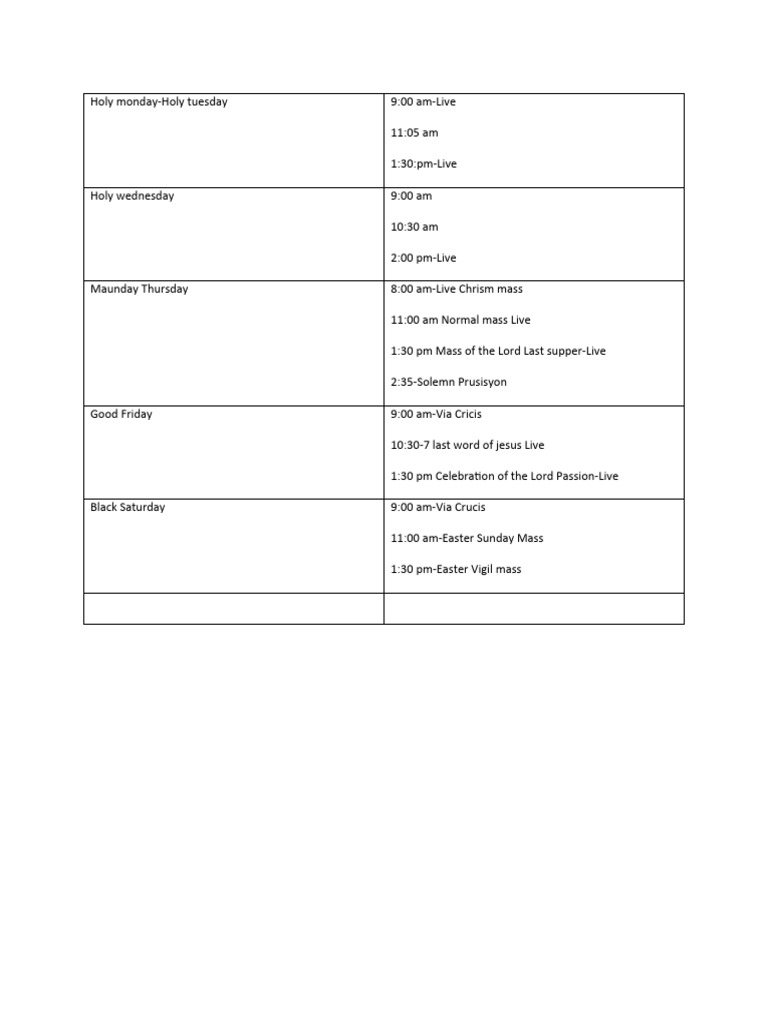 Holy Monday Hol WPS Office | PDF