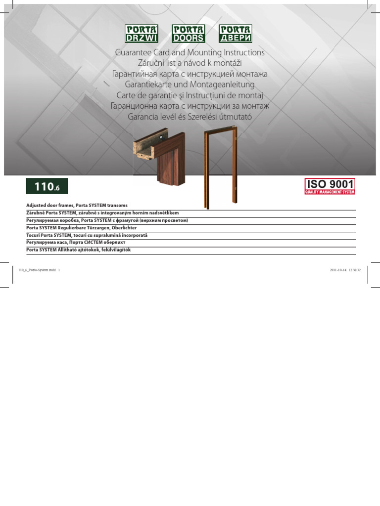 Instructiuni Montaj Porta Doors | PDF