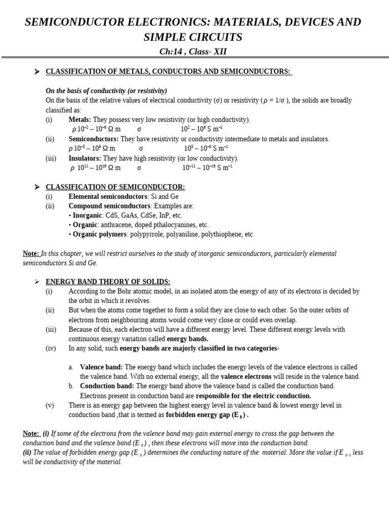 Semiconductor Electronics (PDF - Io) | PDF | P–N Junction | Doping (Semiconductor)