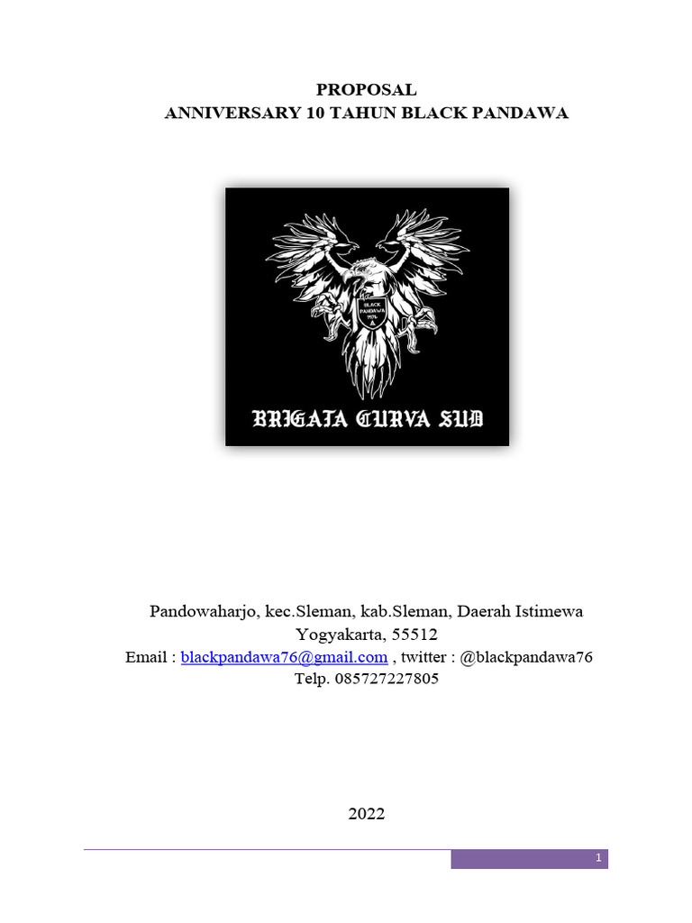 Proposal Aniv BP Bener (Repaired) | PDF | Seni