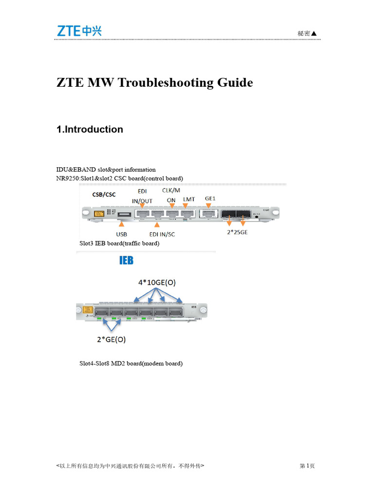 ZTE MW Troubleshooting Guide | PDF | Software | Computing