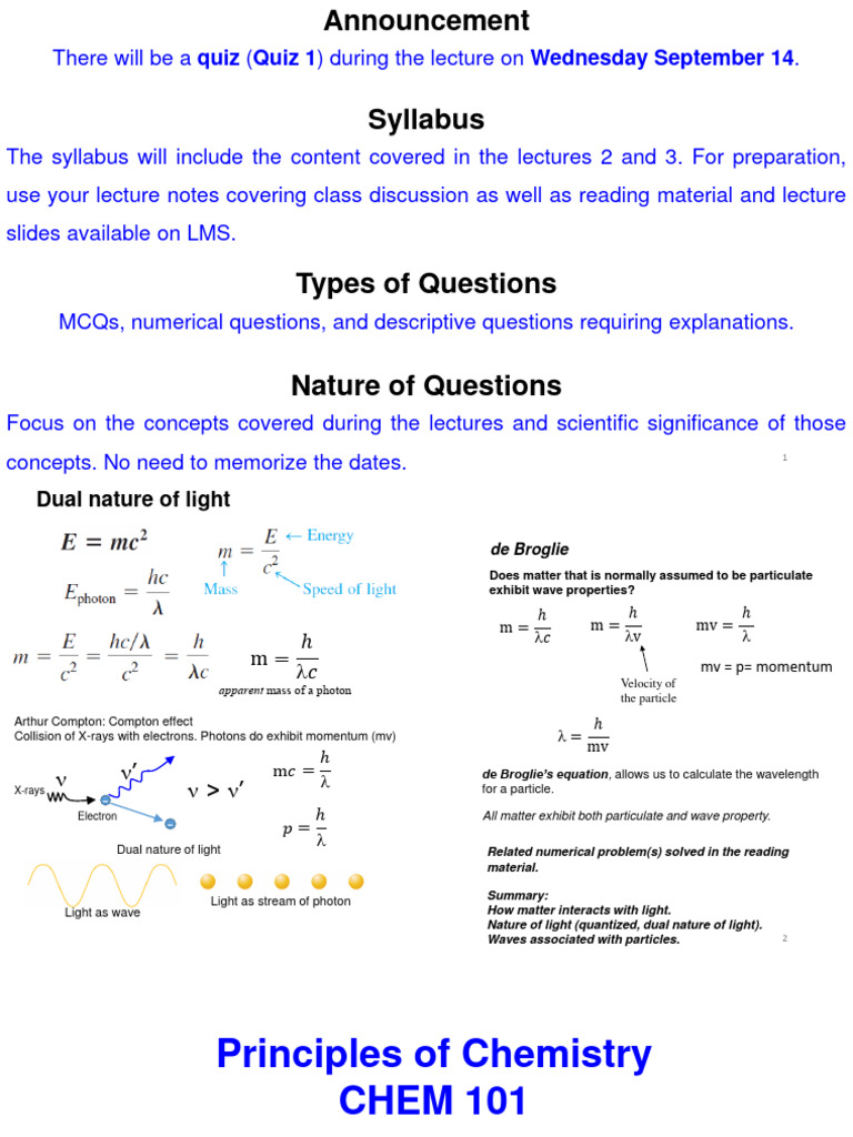 Lecture 3 Slides | PDF | Photoelectric Effect | Photon