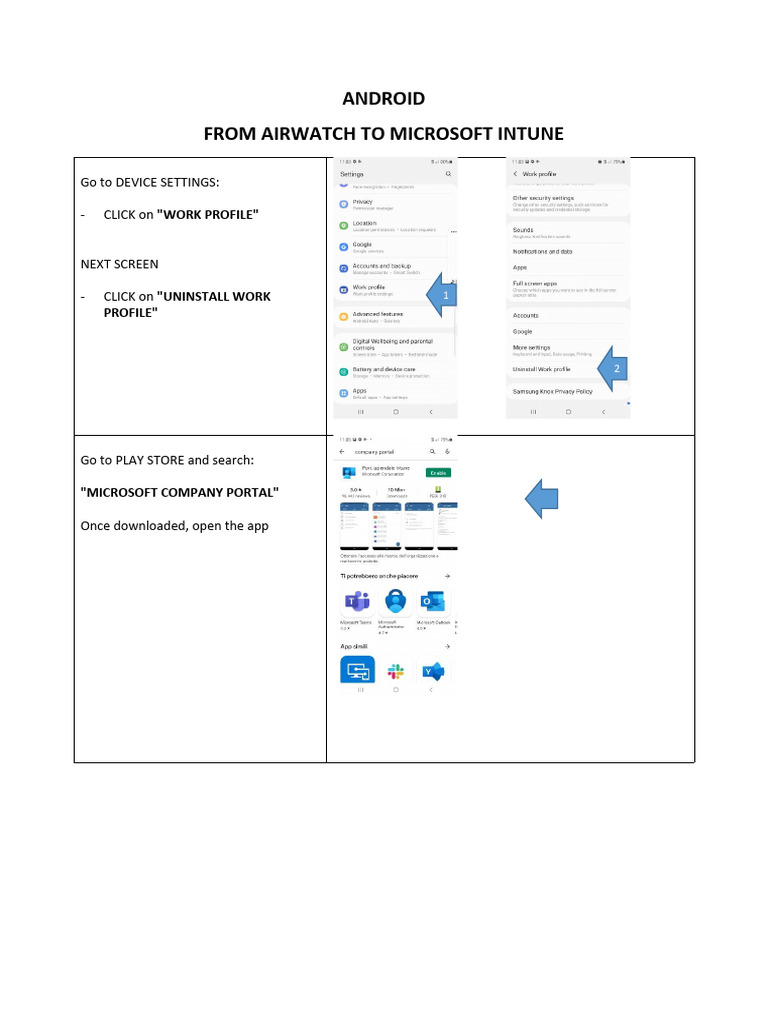 Install Microsoft Intune-Android-Eng | PDF | Computers