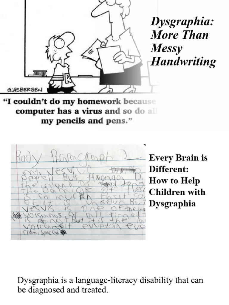 Part 1 Dysgraphia Workshop | Download Free PDF | Dyslexia | Writing