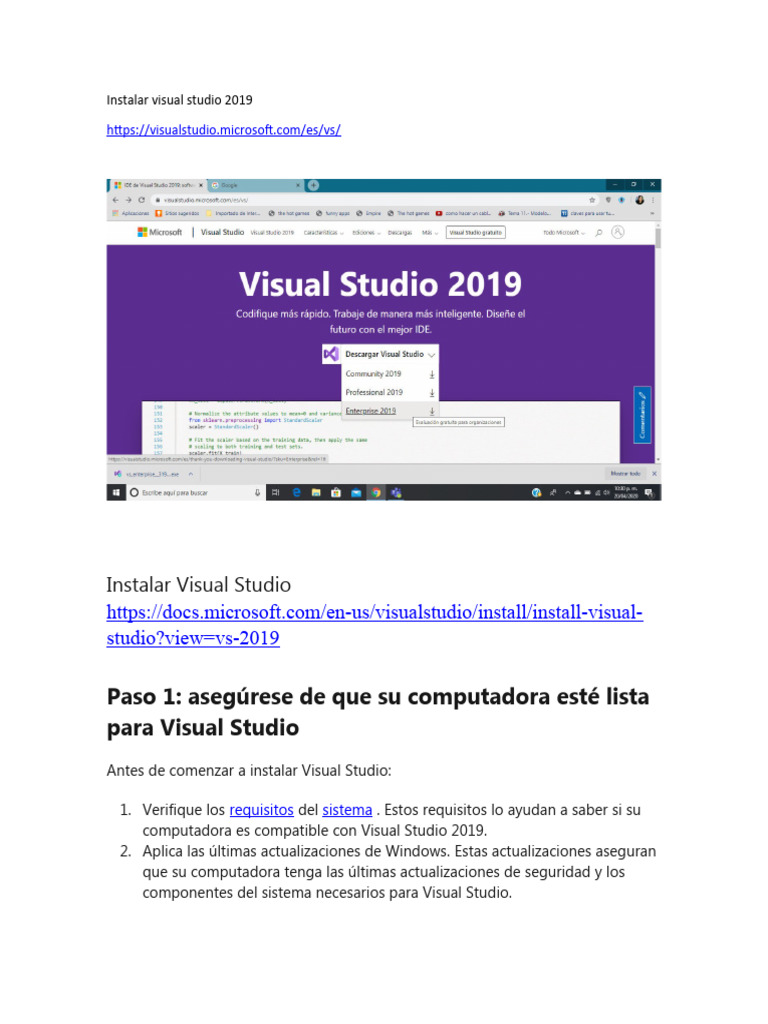 Visual Studio | Descargar gratis PDF | Archivo de computadora | Microsoft