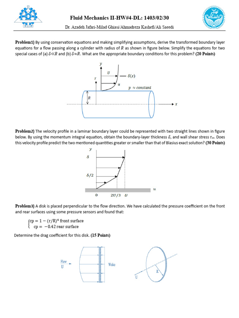 Fluid Mechanics II-HW4 | PDF