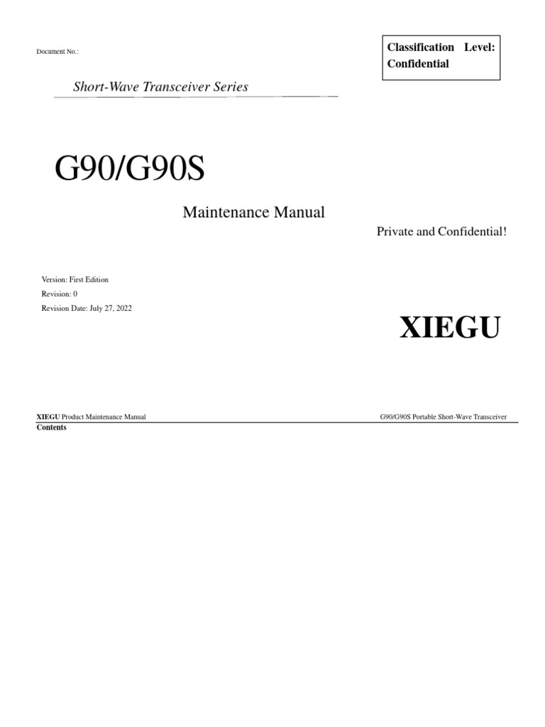 G90 Repair Manual-V1.0-EN | PDF | Amplitude | Transmitter
