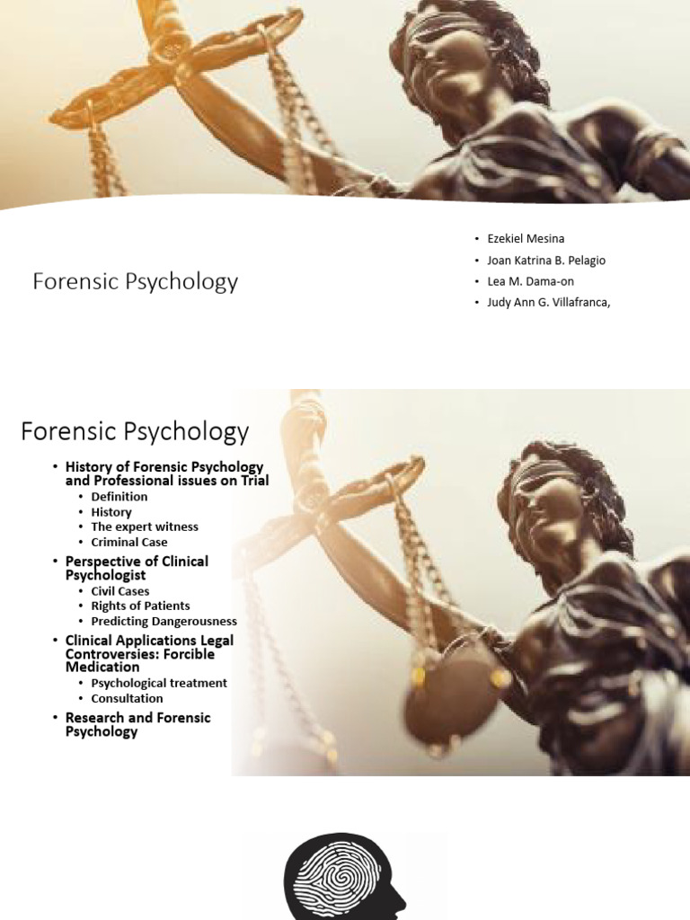 Forensic Ψ GROUP | Download Free PDF | Psychology | Insanity Defense
