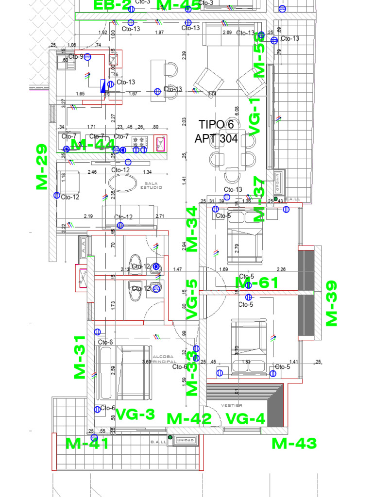 Esquema Eléctrico de Apartamento | PDF