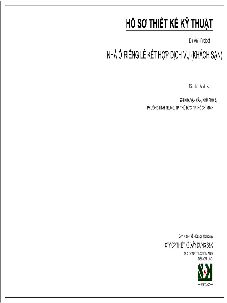 TKKT-KIẾN TRÚC - 1274KVC | PDF | Building Technology | Civil Engineering