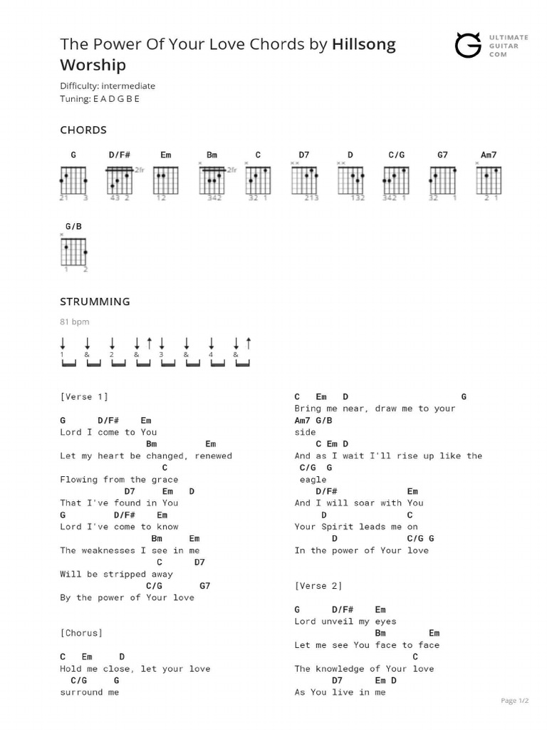 The Power of Your Love Chords | PDF