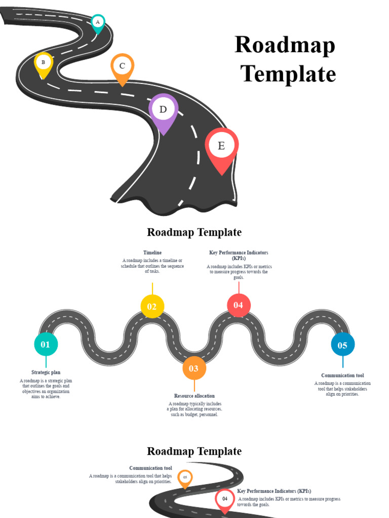 Roadmap Template Google Slides | PDF | Performance Indicator ...