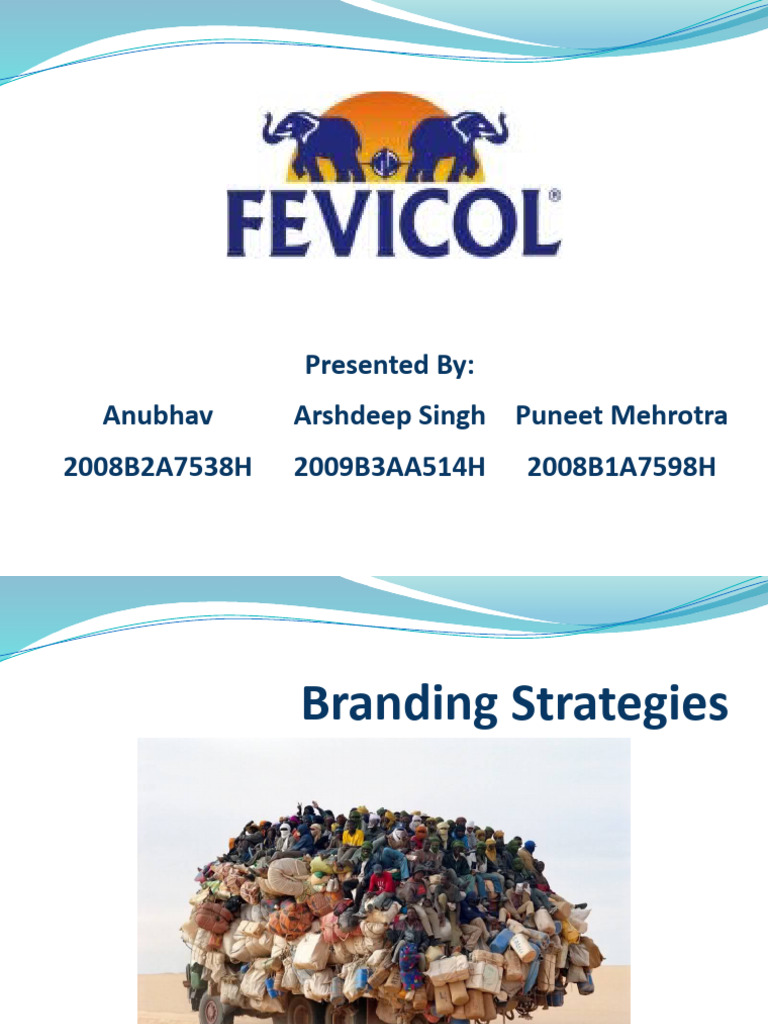 Pidilite Marketing Strategy For Fevicol | PDF | Brand | Adhesive