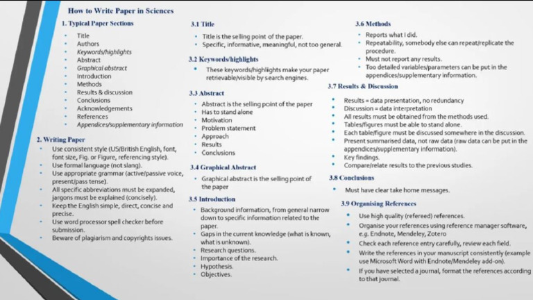 How To Write Scientific Paper | PDF