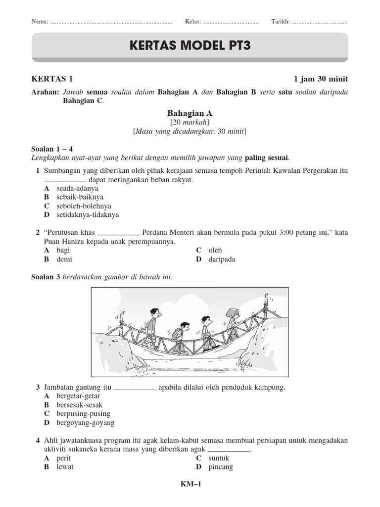Tingkatan 3 - Kertas Model PT3 - Naskhah Murid | PDF
