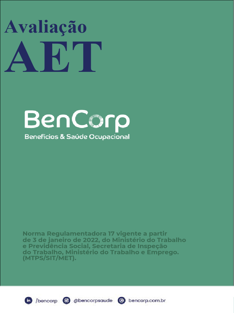 Avaliação AET Template | PDF | Gestão de recursos humanos | Fatores ...