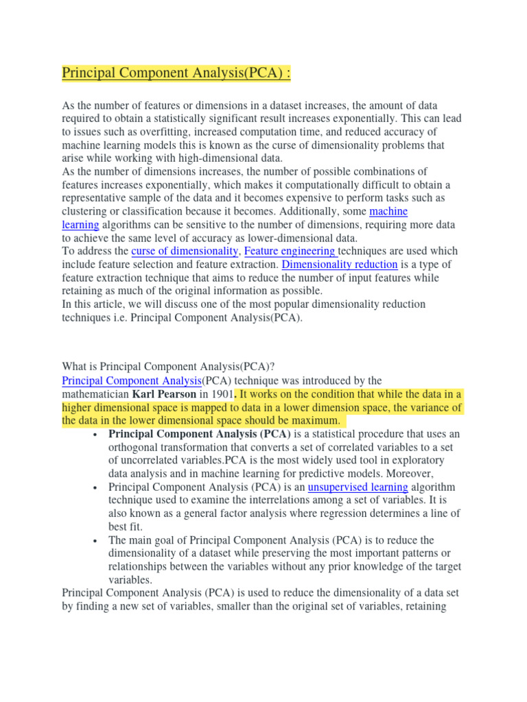 Unit 3 | PDF | Principal Component Analysis | Eigenvalues And Eigenvectors