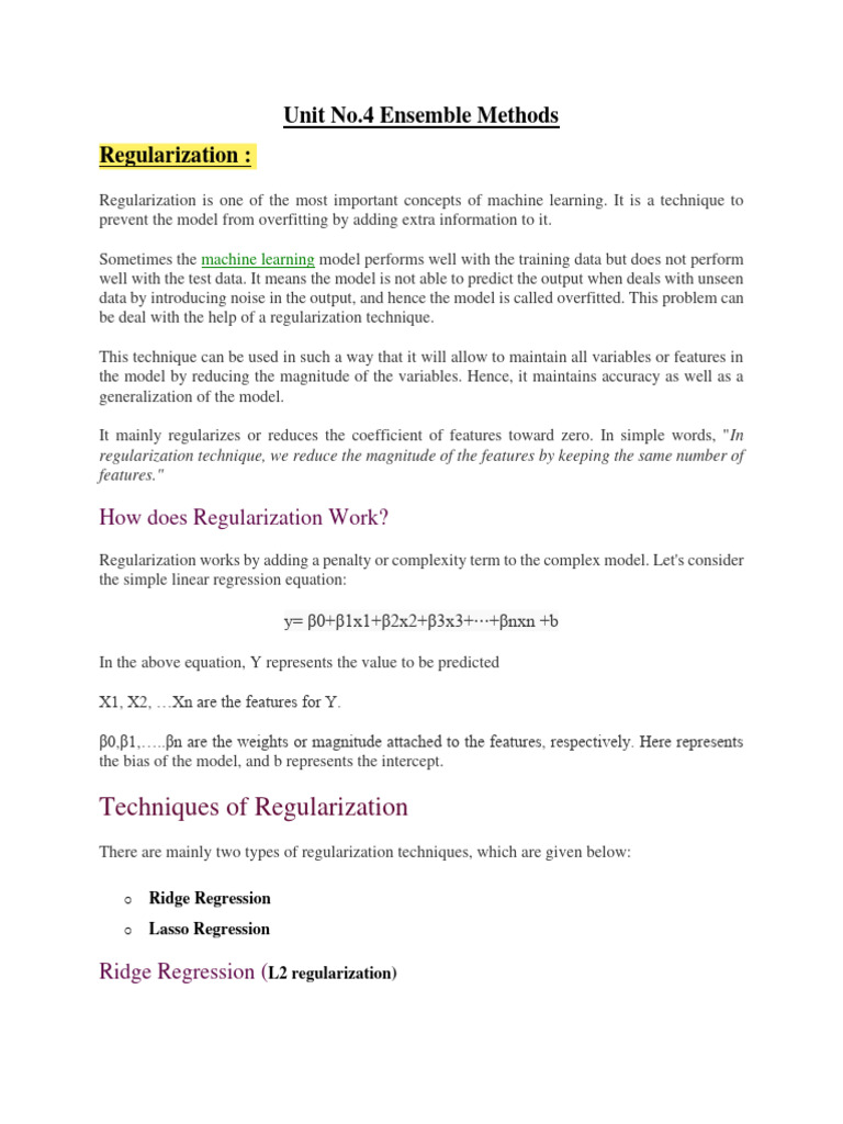 unit 4 | PDF | Artificial Neural Network | Linear Regression