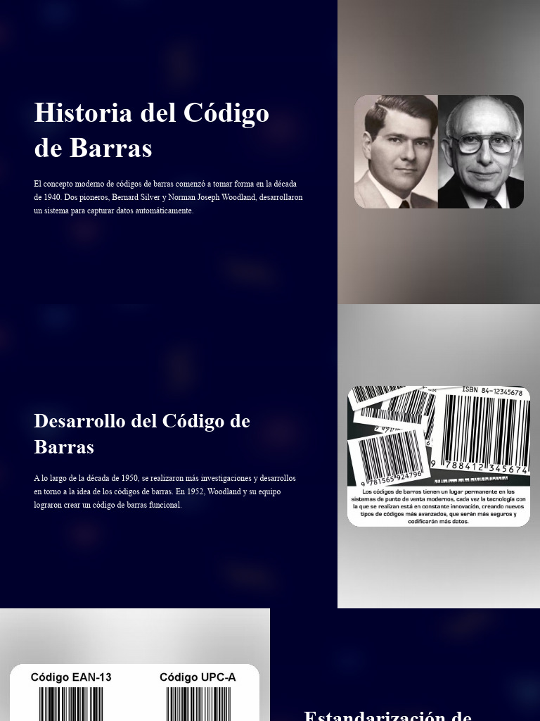 Historia Del Codigo de Barras | PDF | Código de barras | Código Universal de Producto