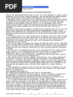 NCNDA Agreement Sample | PDF | Arbitration | Signature