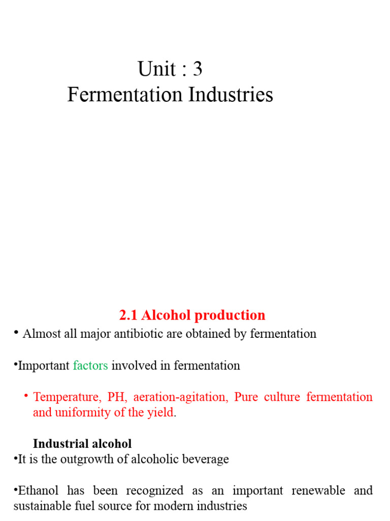 Alcohol Production and Fermentation Process | PDF | Brewing | Malt