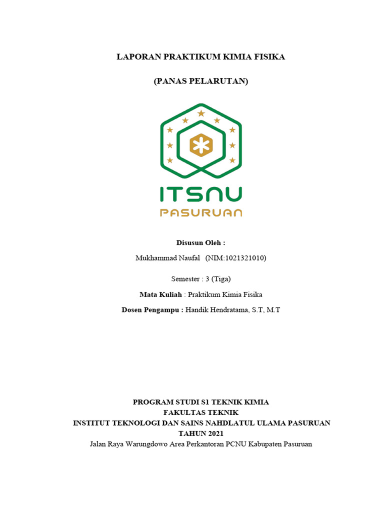 Laporan Praktikum Kel 5 - Panas Pelarutan | PDF