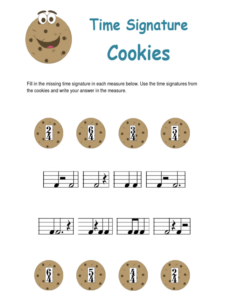 Time Signature Worksheet | PDF
